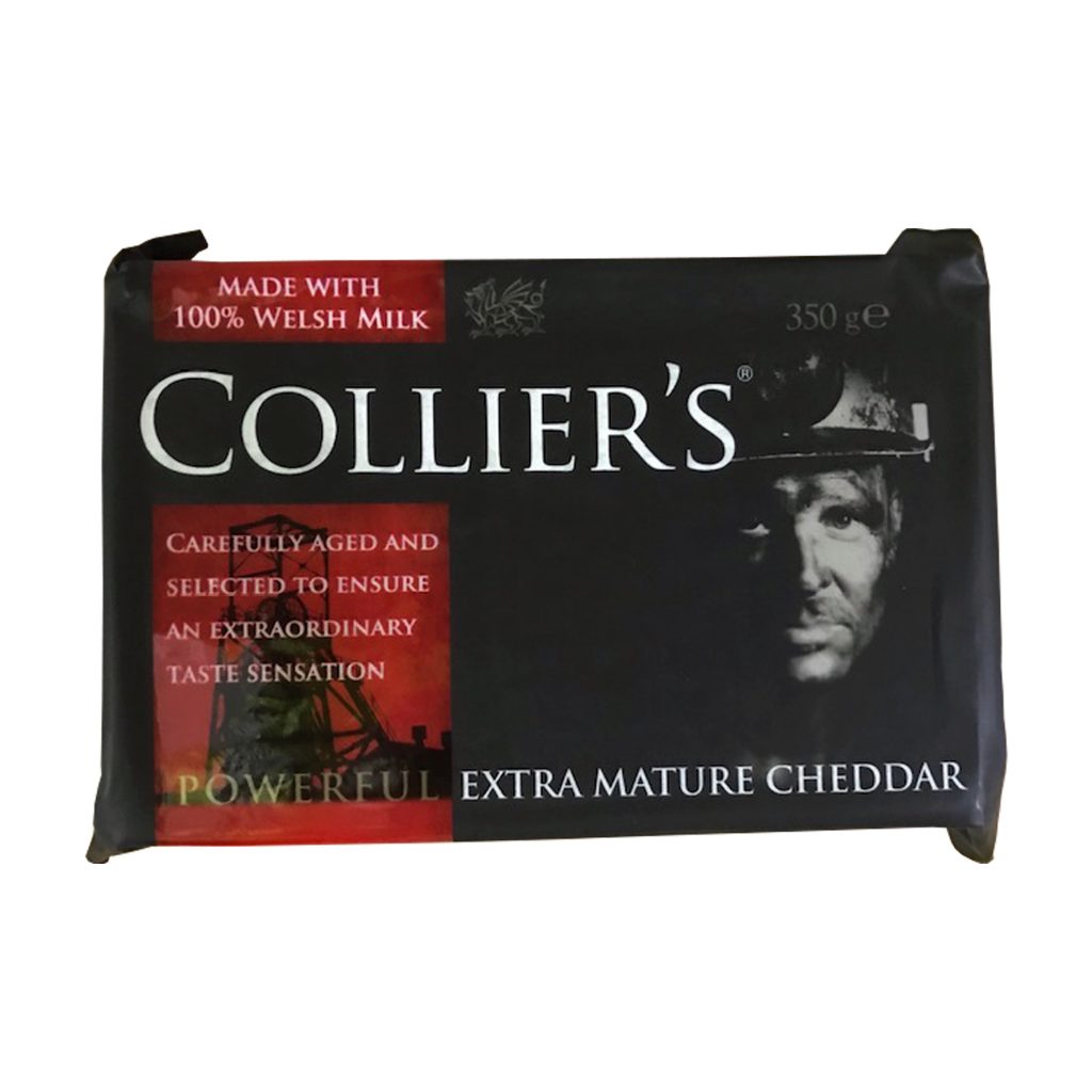 Collier’s Powerful Extra Mature Cheddar 12x350g – Fayrefield Foodservice