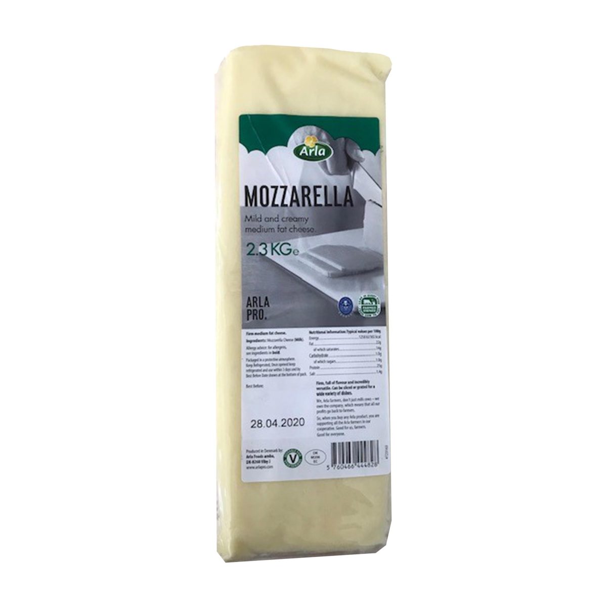 Arla Pro Mozzarella Block 8×2.3kg – Fayrefield Foodservice